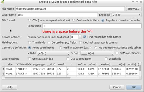 Importing Xyz Text Ascii Gps Time Series For Velocity Visualization