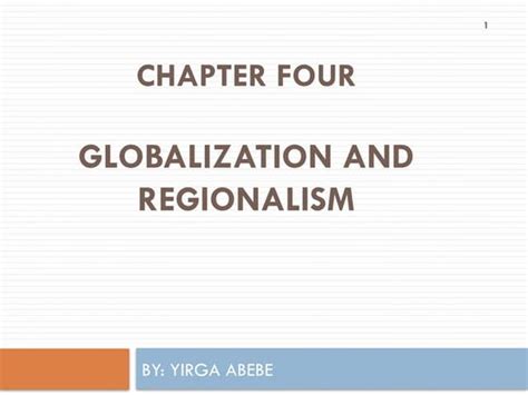 Regionalization Vs Globalisation Pptx Regionalization Vs Globalisation Pptx