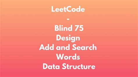 Leetcode Blind75 Designaddandsearchwordsdatastructure Swift Dmytro Chumakov