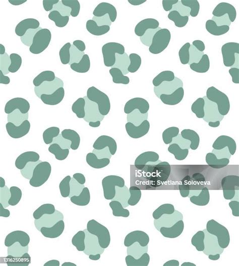 민트 그린 핸드 그린 표범 점선 모피 프린트의 벡터 매끄러운 패턴 가죽에 대한 스톡 벡터 아트 및 기타 이미지 가죽 그래픽