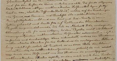 The First Page Of Albert Einsteins Manuscript Of The General Theory Of