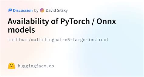 Intfloatmultilingual E5 Large Instruct · Availability Of Pytorch