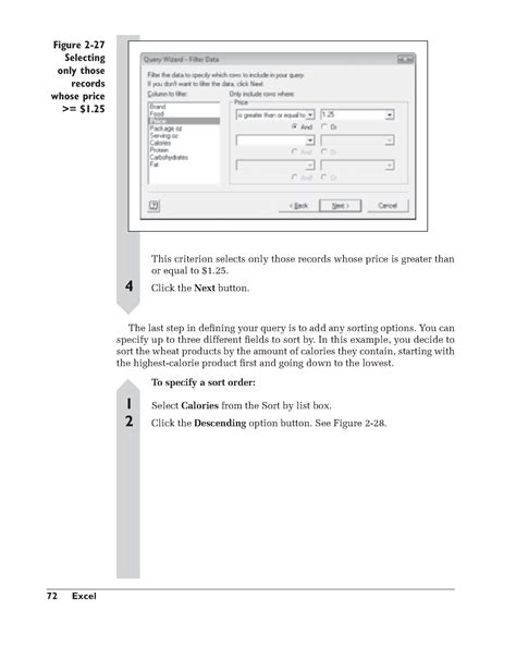 Data Analysis With Microsoft Excel 10 72 Excel Figure 2 Selecting