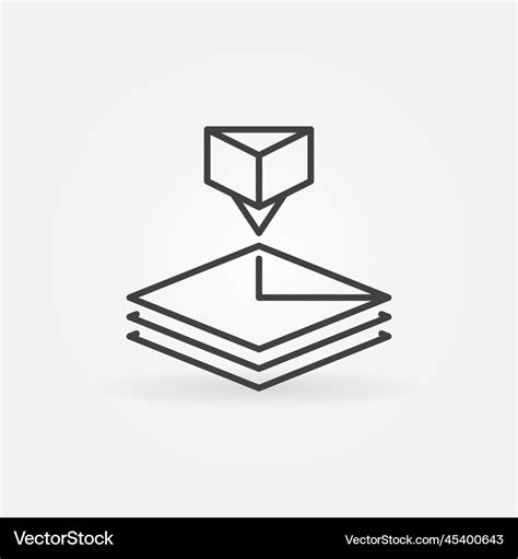 Additive Manufacturing 3d Printing Concept Vector Image