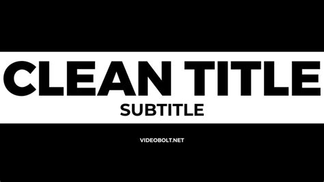 Clean Title Overlays 4 By Minnapicture