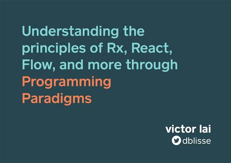 understanding the principles of rx react flow through programming