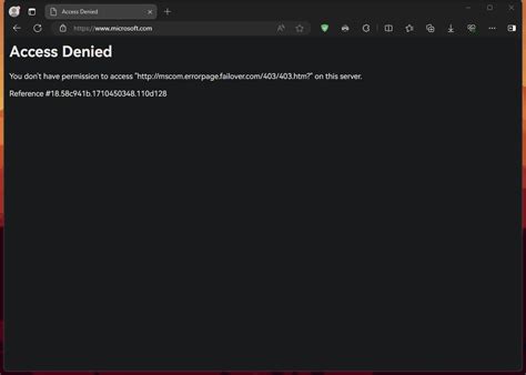 微软网页access denied microsoft qanda