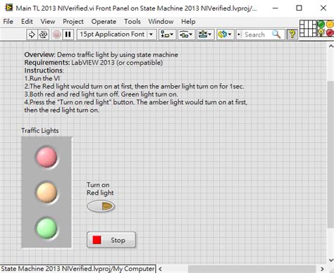 Traffic Light State Machine Demo Using Labview Ni Community