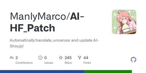 GitHub ManlyMarco AI HF Patch Automatically Translate Uncensor And Update AI Shoujo
