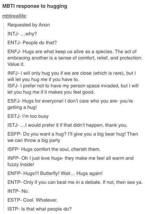 MBTI And Hugging Mbti Infj Personality Type Intj And Infj