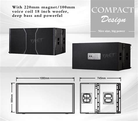 TACT PRO AUDIO Line Array Sound System For Outdoor Performance