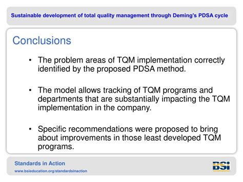 Ppt Sustainable Development Of Total Quality Management Through Demings Pdsa Cycle Powerpoint