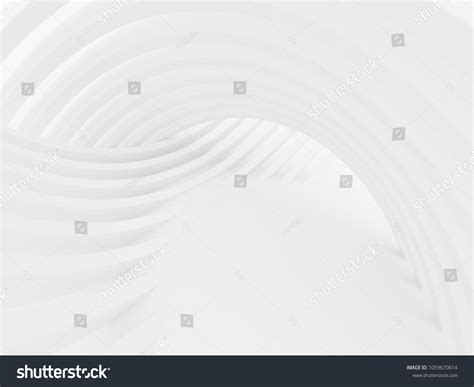 Abstract White Curved Architectural Pattern Backgroundconcept Stock Illustration 1059670814