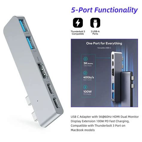 Verilux USB 5 In 2 C Thunderbolt Hub Model Name Number EB EB 1 1000023622 At Rs 2637 Piece In