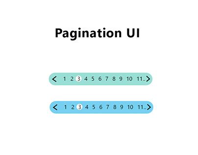 Pagination Ui Design Projects Photos Videos Logos Illustrations And Branding Behance