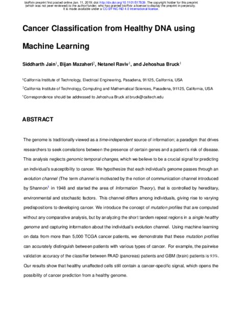 Pdf Breast Cancer Classification Using Machine Learning