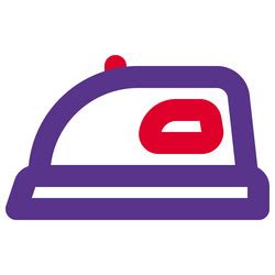 Iron Used To Press Unwanted Crease From Clothes Vector Image