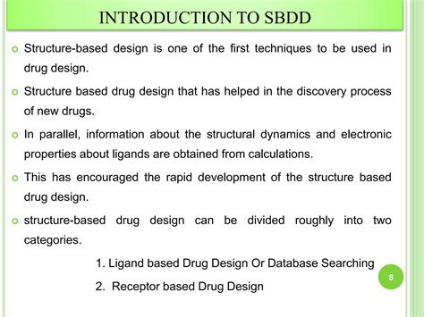 Structure Based Drug Design Pptx