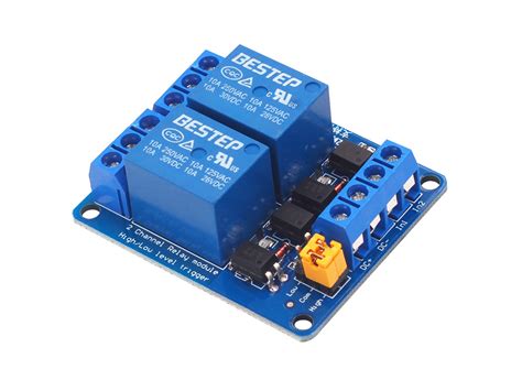2 Channel Relay Module With High Low Trigger Optocoupler Thingbits