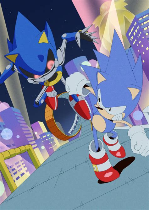 Sonic Vs Metal By Banelspringer On Deviantart