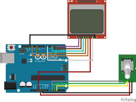 Arduino Menu Tutorial With A Rotary Encoder And A Nokia 5110 Lcd Display Electronics Lab