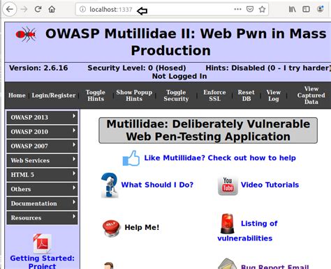 web application pentest lab setup using docker