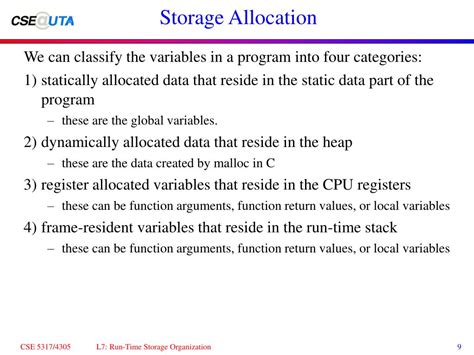 Ppt Run Time Storage Organization Powerpoint Presentation Free Download Id502674
