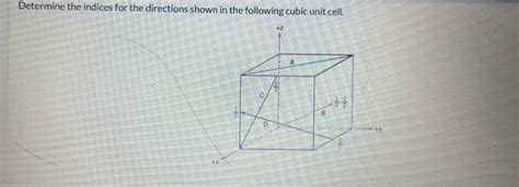 Solved Determine The Indices For The Directions Shown In The