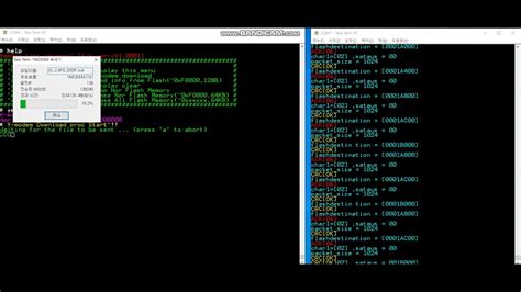 stm32h743 downloading to qspi flash with ymodem youtube