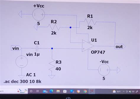 Solved Active High Pass Filter I Want To See This Circuit In