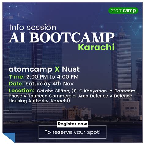 info session for ai bootcamp karachi atomcamp