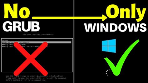 How To Remove Grub Loader Permanently Set Windows Boot Delete Android X86 Primeos