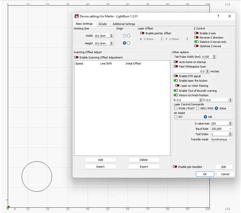 Lightburn Not Turning On Laser Software Firmware V1 Engineering Forum