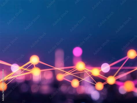 Holographic Map Of Smart City With Iot Connections Futureforward Visualization Stock