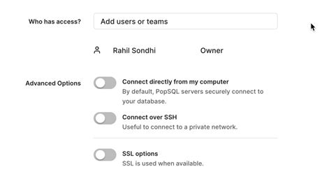 Granular Permissions For Connections Popsql