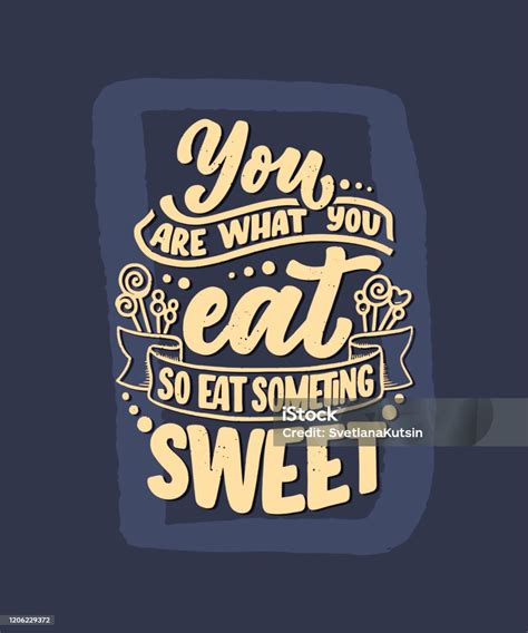 재미있는 말 카페 또는 베이커리 인쇄에 대한 영감 따옴표 엠보싱 테이프와 브러쉬 서예 손으로 그린 스타일의 디저트 문자 슬로건 벡터 0명에 대한 스톡 벡터 아트 및 기타