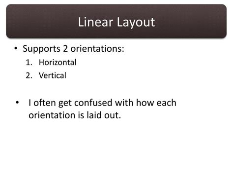 Ppt Linear Layout And Relativelayout Powerpoint Presentation Free Download Id