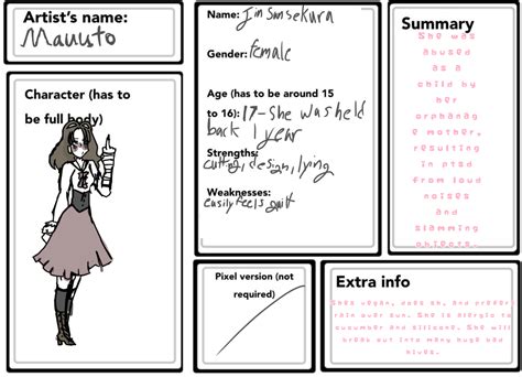 Character Sheet For Danganronpa Ibispaint