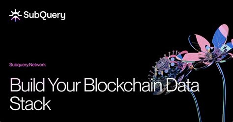 let subquery build your blockchain data indexing solution