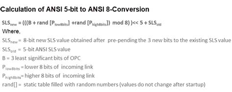 ansi 5 bit to ansi 8 bit sls conversion