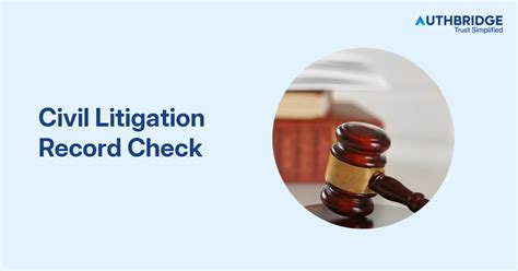 Civil Litigation Court Record Check Authbridge