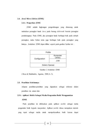 Aplikasi Mobile Sebagai Media Pengenalan Songket Menggunakan J2ME PDF