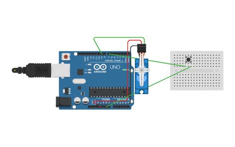 Circuit Design Servo Tinkercad