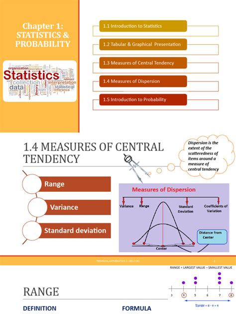 Chapter 1 Measure Of Dispersion Pdf Variance Standard Deviation