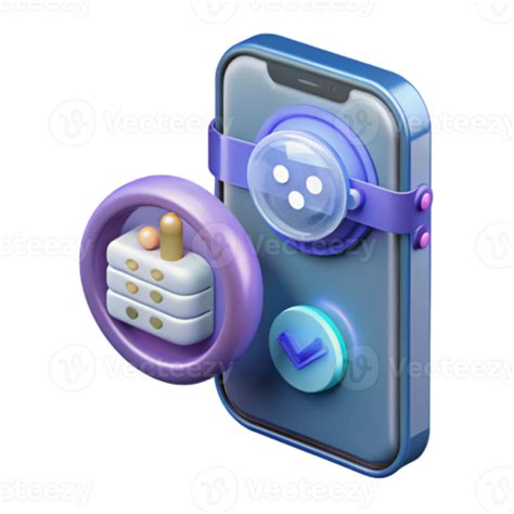 Illustration Of Mobile App Interface With Data Synchronization And