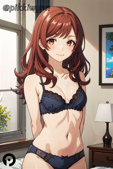 Rule 34 Ai Generated Arms Behind Back Bangs Bare Shoulders Bed Black Bra Black Panties Blush