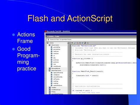 Ppt An Overview Of Actionscript Powerpoint Presentation Free