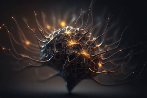 Illustration Of Interconnected Organic Digital Structures Stock Illustration Illustration Of