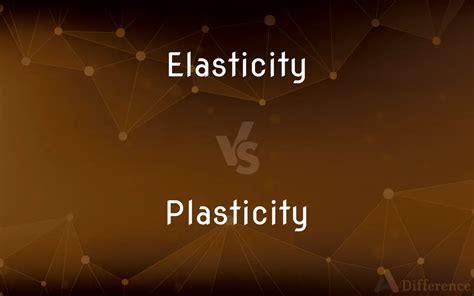 Elasticity Vs Plasticity Whats The Difference