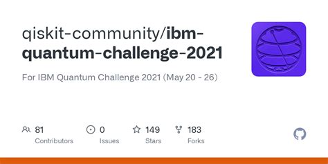Github Qiskit Communityibm Quantum Challenge 2021 For Ibm Quantum Challenge 2021 May 20 26